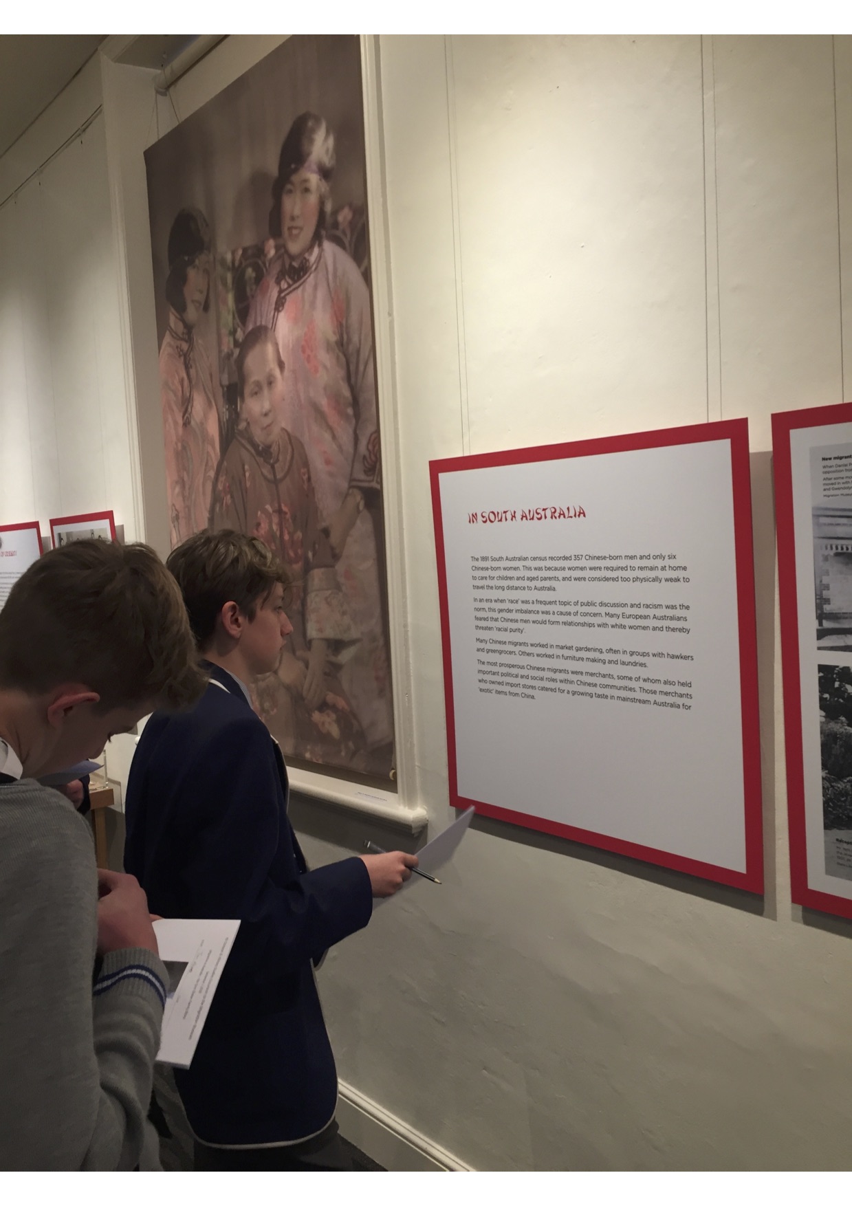 St Peter's College - Year 9 visit the Sym Choon Exhibition
