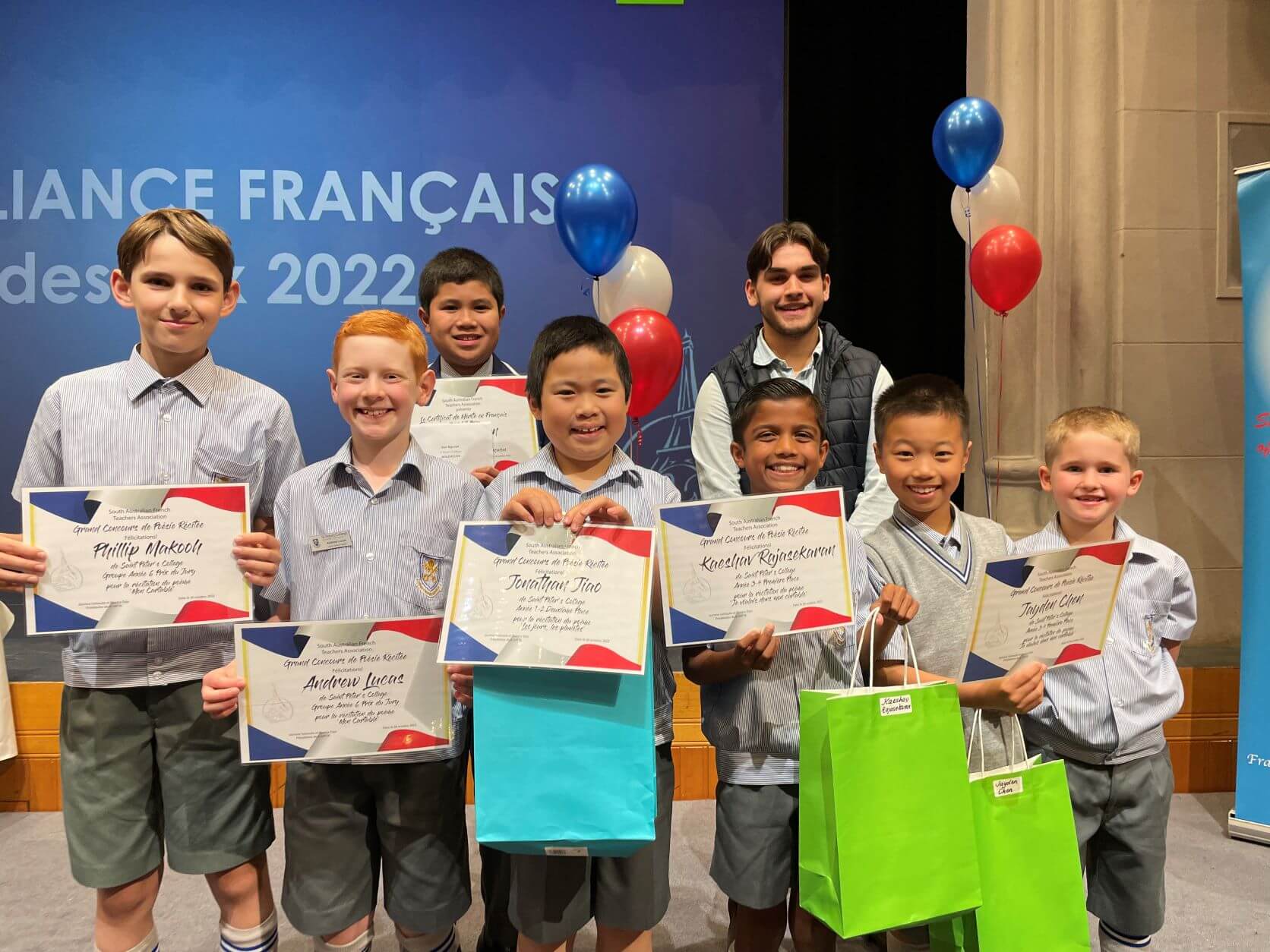 St Peter's College - SAFTA French Poetry Competition